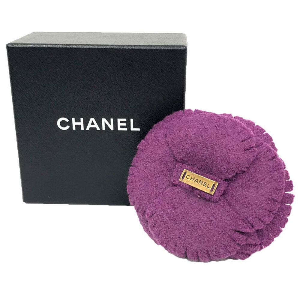 CHANEL | Jewelry | Chanel Camellia Corsage Brooch Purple Womens | Poshmark